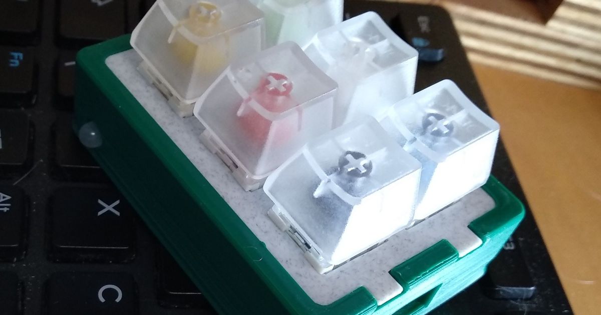 6-Key Macro Keyboard by iLikeDarbo | Download free STL model ...