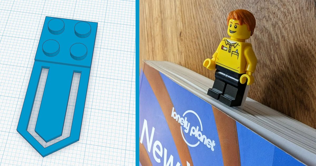 Bookmark - Lego compatible by Martin Th. | Download free STL model ...