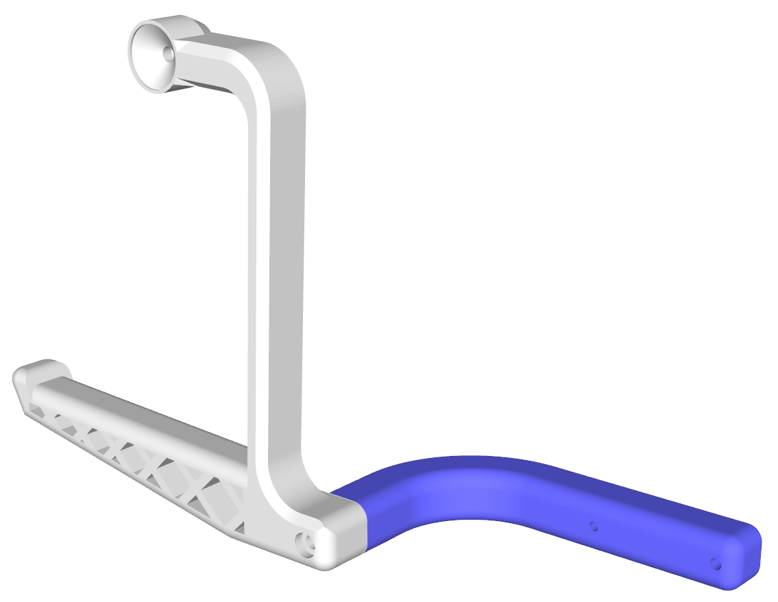 Bambu - Side Filament Arm for M4 w/o threaded insert (bracket only) by ...