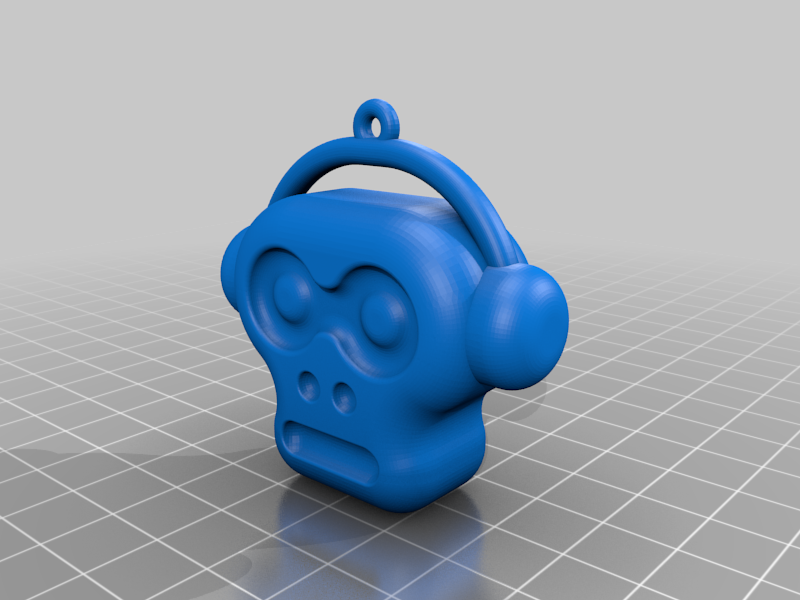 Music monkey for keychain by Acho3D | Download free STL model ...