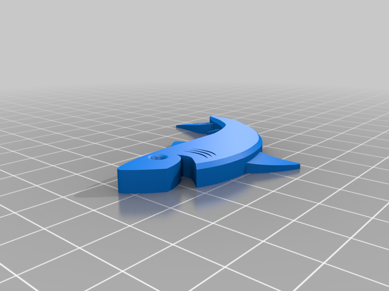 Smiling shark for keychain by Acho3D | Download free STL model ...