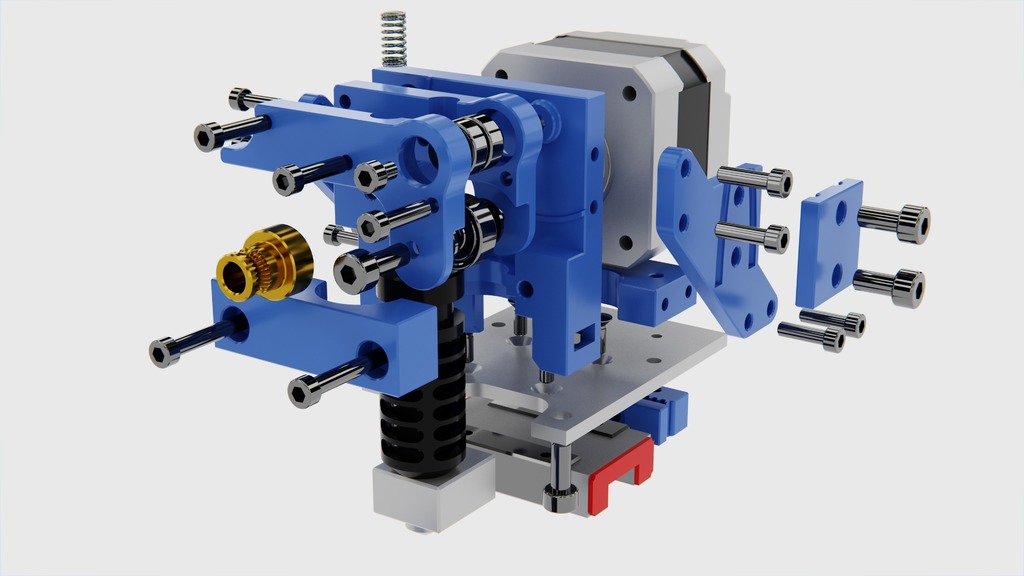 direct Extruder for mini Printer by ftobler | Download free STL model ...