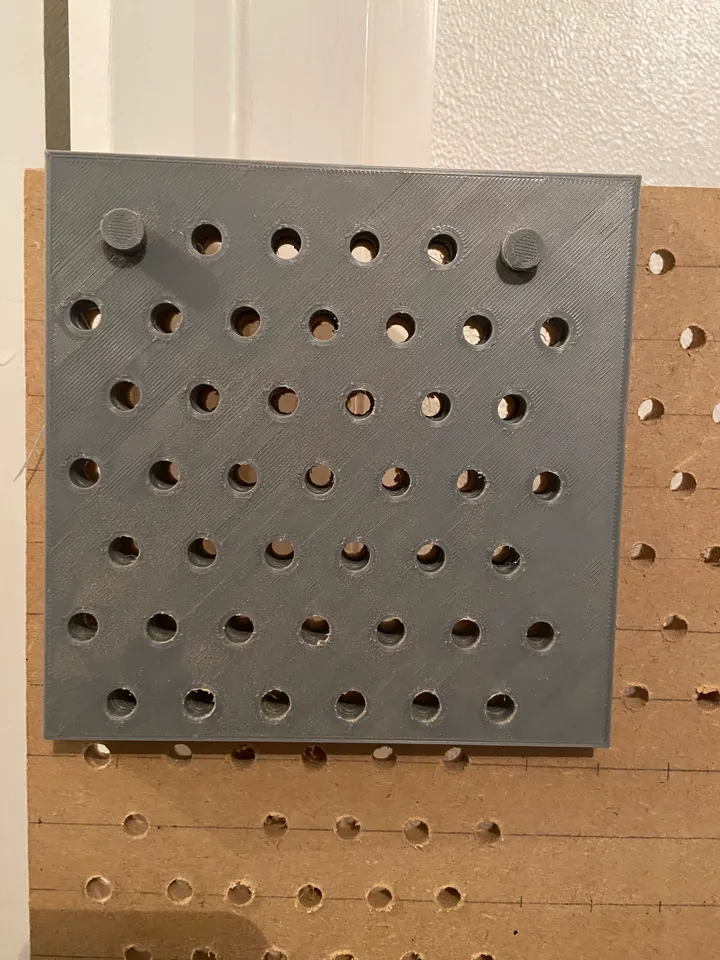 Pegboard + drill guide by Satsattonic | Download free STL model ...