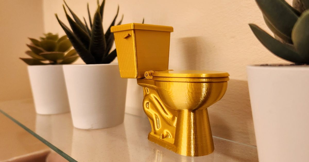 The Golden Toilet by Julia Ebert | Download free STL model | Printables.com