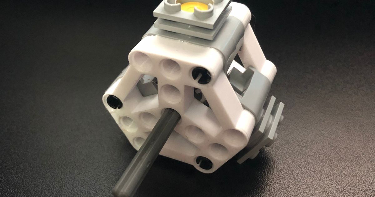 Lego Technic 3 cylinder frame by Noel Holm | Download free STL model ...