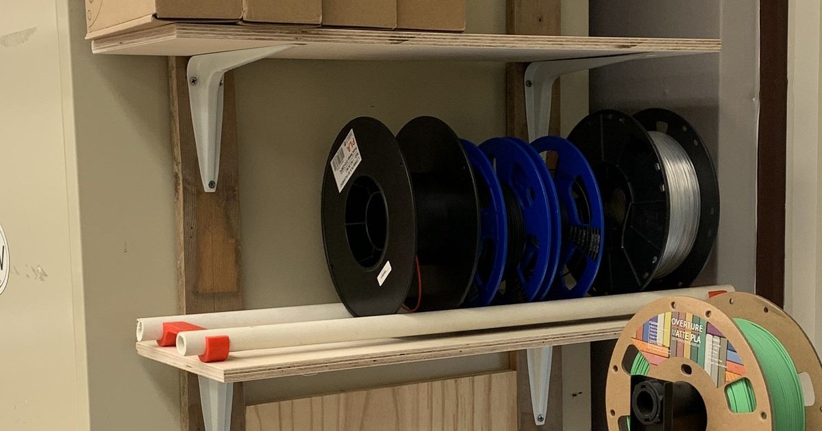 Filament Spool Rack por Brian Huang | Descargar modelo STL gratuito ...