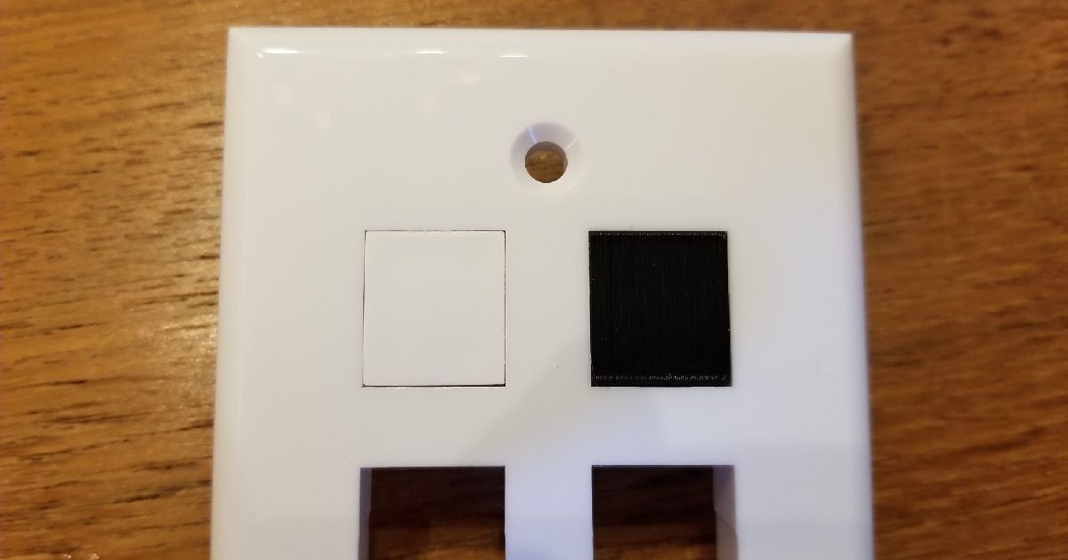 Keystone Wall Plate Blank by tyler | Download free STL model ...