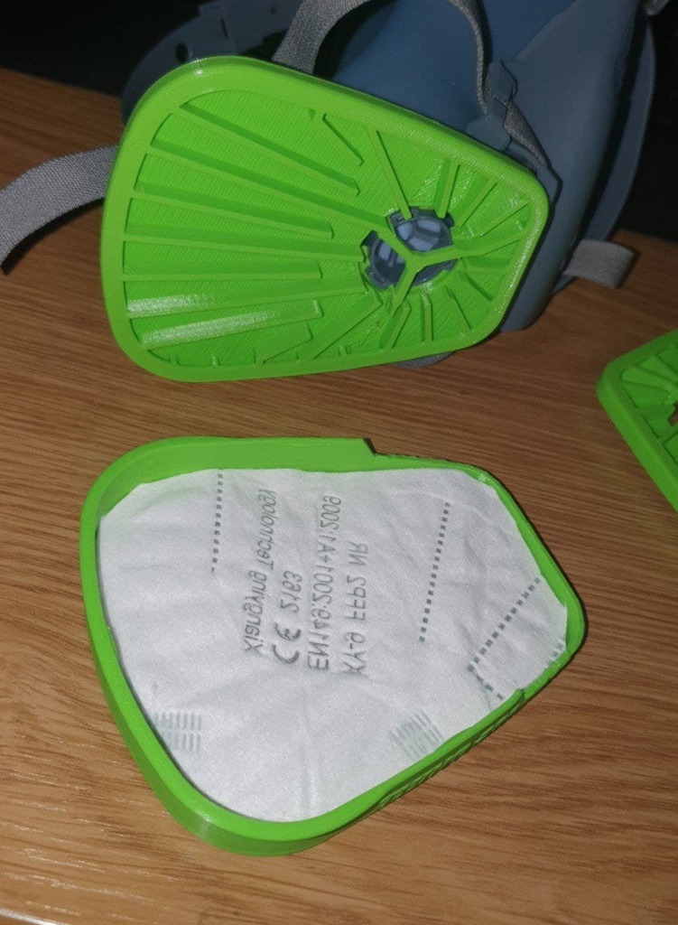 3M 603 FILTER ADAPTER to use FFP2 masks by boso | Download free STL ...