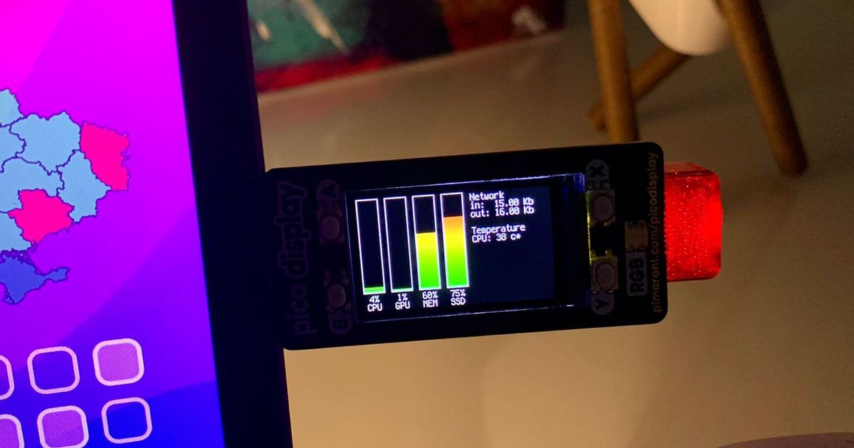 Tiny System Monitor by Dmytro Panin | Download free STL model | Printables.com