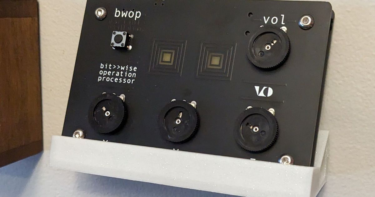 BWOP by Variable Oscillations Wall Stand by ::1/128 | Download free STL ...