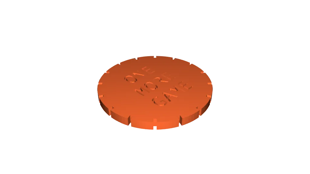 "One More Game" coin/token by INxYOxBASE | Download free STL model ...