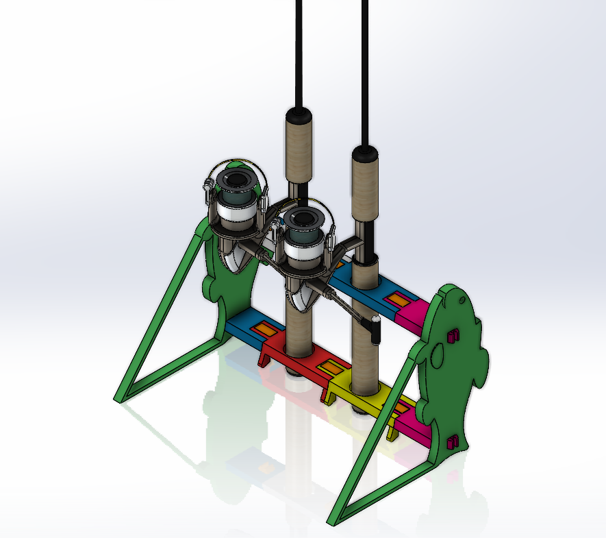 Customizable Fishing Rod Stand by Coastal Creative | Download free STL ...