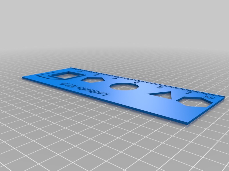 Latitude Stencil Ruler by sskaye | Download free STL model | Printables.com