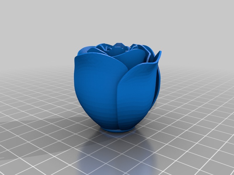 Rose with stem & thorns by sskaye | Download free STL model ...