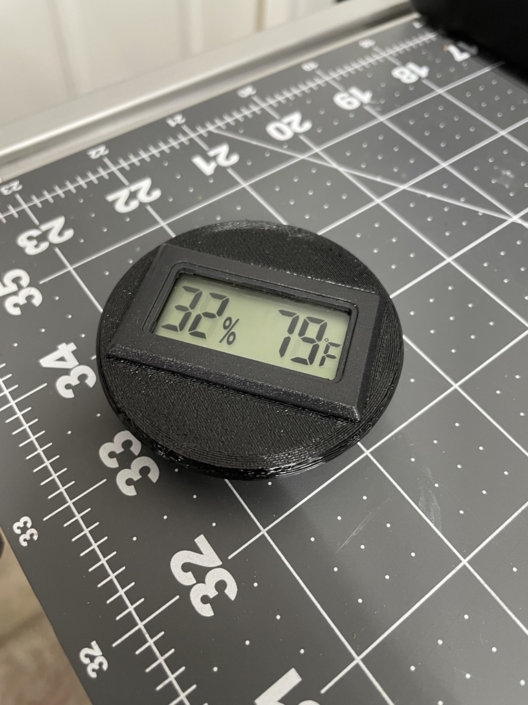 Cardboard Spool Hubcap Rectangular Hygrometer Holder by Greg | Download ...