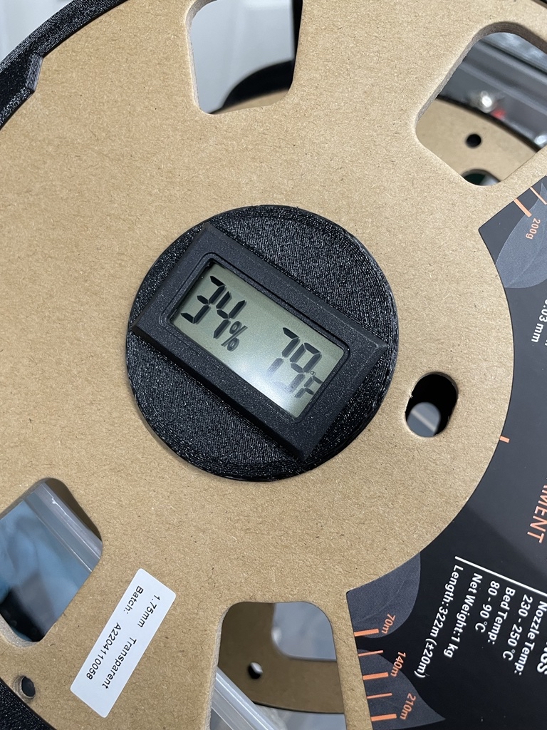 Cardboard Spool Hubcap Rectangular Hygrometer Holder by Greg | Download ...