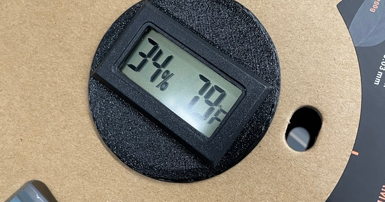 Cardboard Spool Hubcap Rectangular Hygrometer Holder by Greg | Download ...