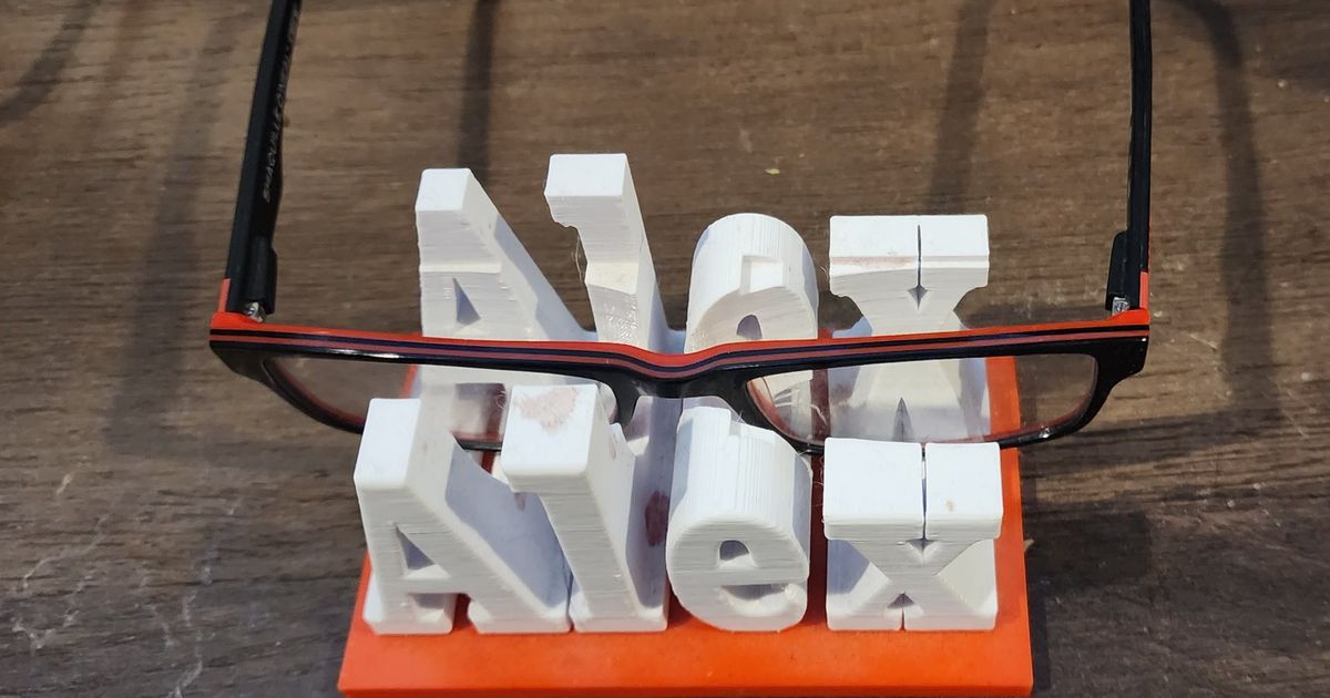 Alex Eyeglass Holder By Erikwithaknotac Download Free Stl Model