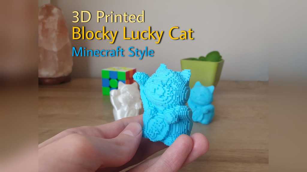 Blocky Lucky Cat - Maneki Neko by Utku | Download free STL model ...