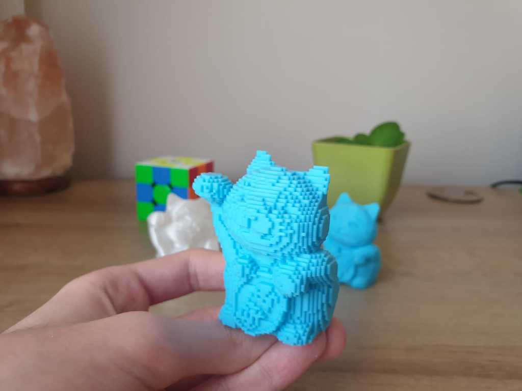 Blocky Lucky Cat - Maneki Neko by Utku | Download free STL model ...