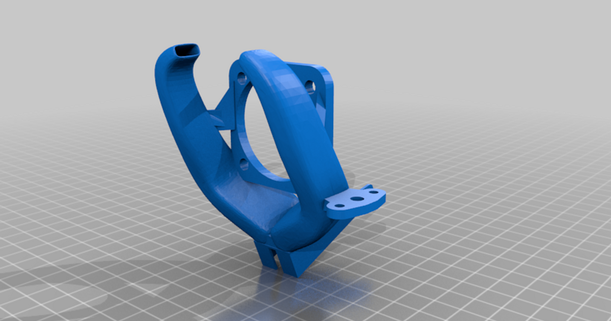 Sturdy v6 Hotend Fan Shroud and 5015 + 40 Fang Combo by andilee7 ...