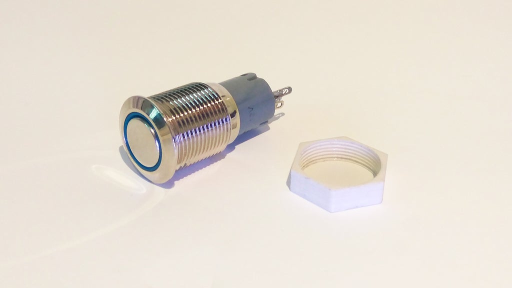Push Power Button Nut by The3Designer | Download free STL model ...