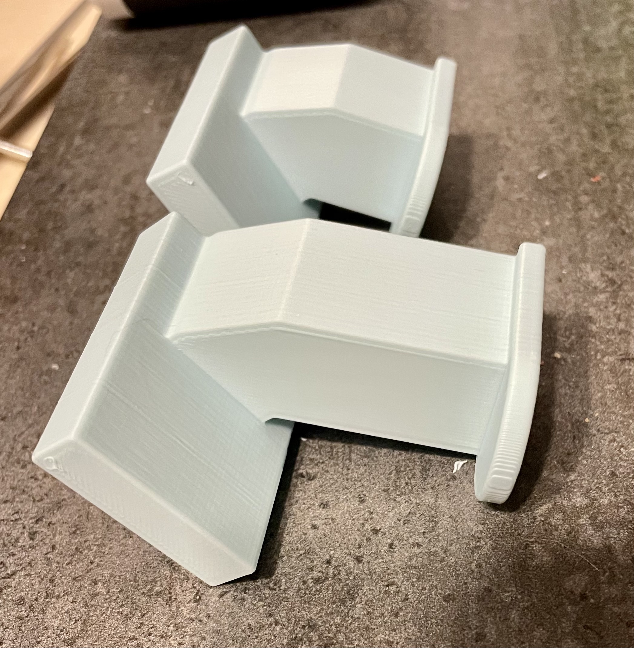Longer 45 degree corner adapter for Ikea Skadis by Melli | Download ...