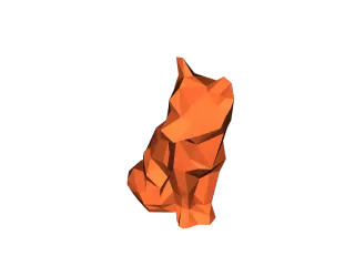Low Poly Fox by Erik Schulz | Download free STL model | Printables.com