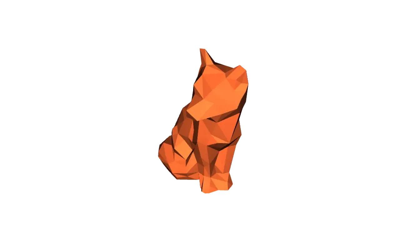 Low Poly Fox by Erik Schulz | Download free STL model | Printables.com