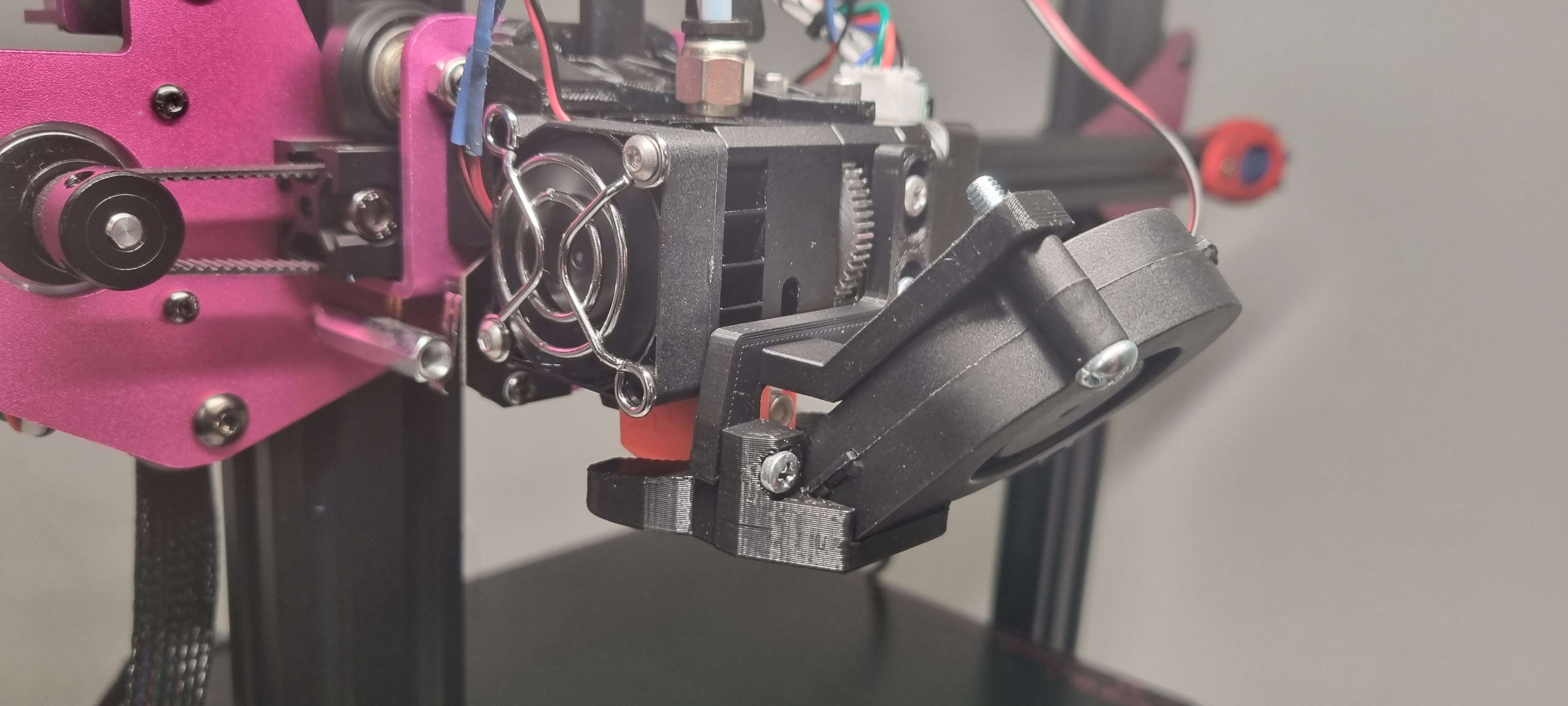 Remixed mount for 5015 fan and Biqu H2 V2 extruder by jacek | Download free STL model ...