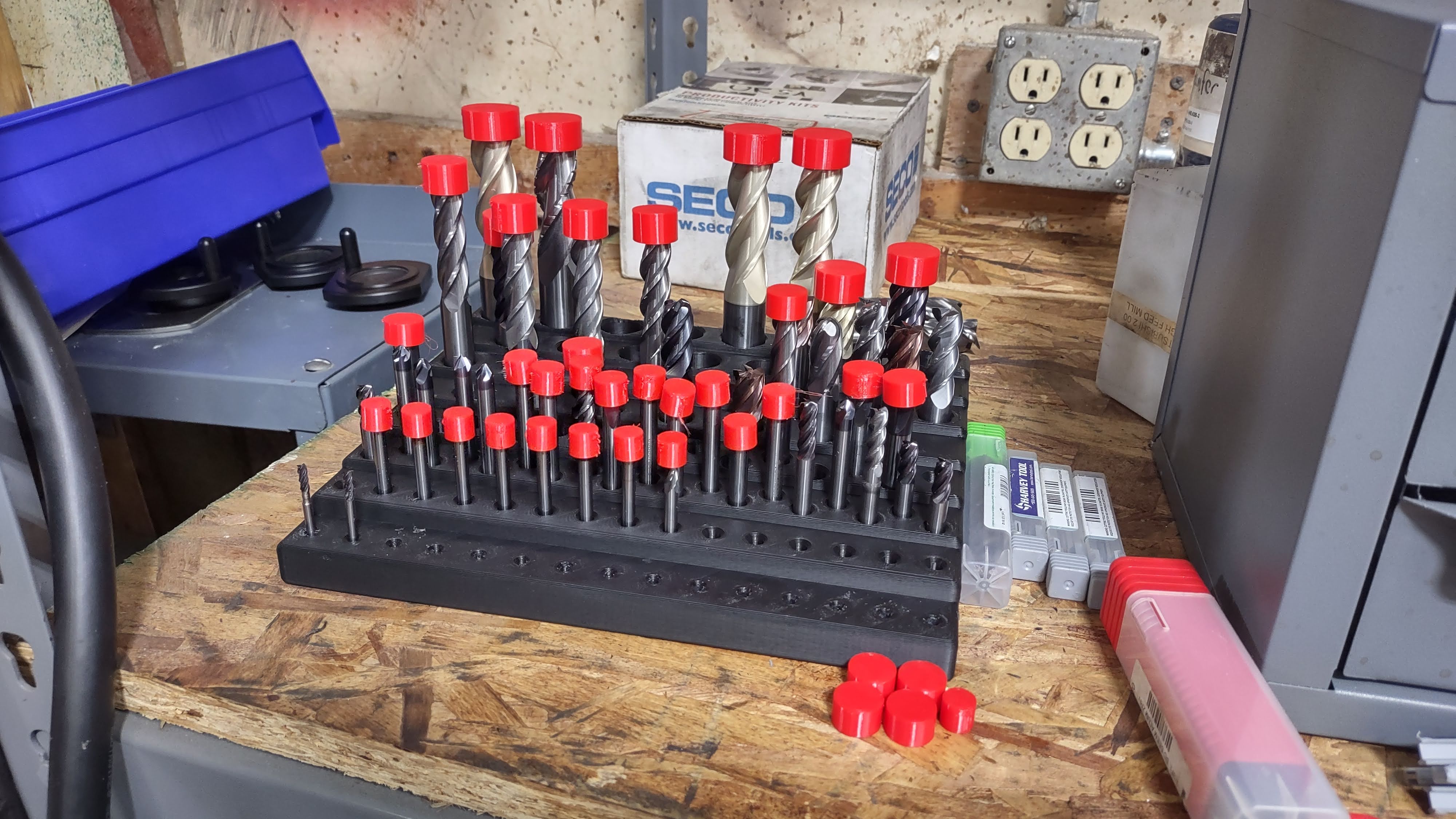 Endmill Storage Rack por Bender is Great | Descargar modelo STL ...