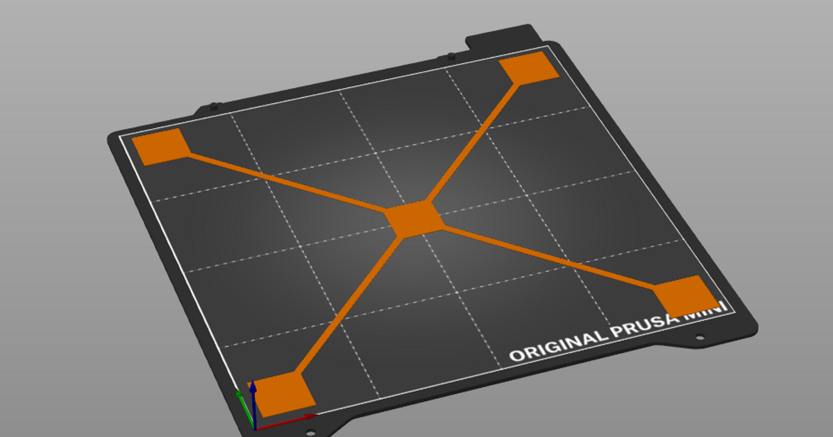 Prusa mini bed-level test por ICant3DPrint | Descargar modelo STL ...