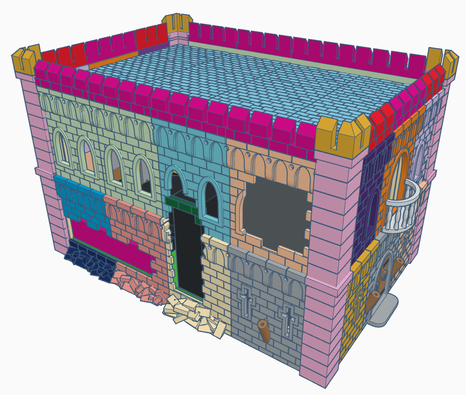 Medieval Castle PC Case von MartinS | Kostenloses STL-Modell herunterladen | Printables.com