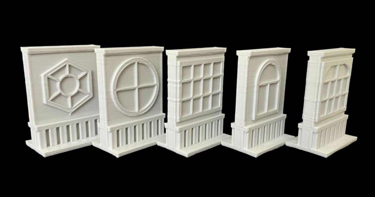 Mansions of Madness: Wall Window Solid Tokens by TigerTone | Download ...