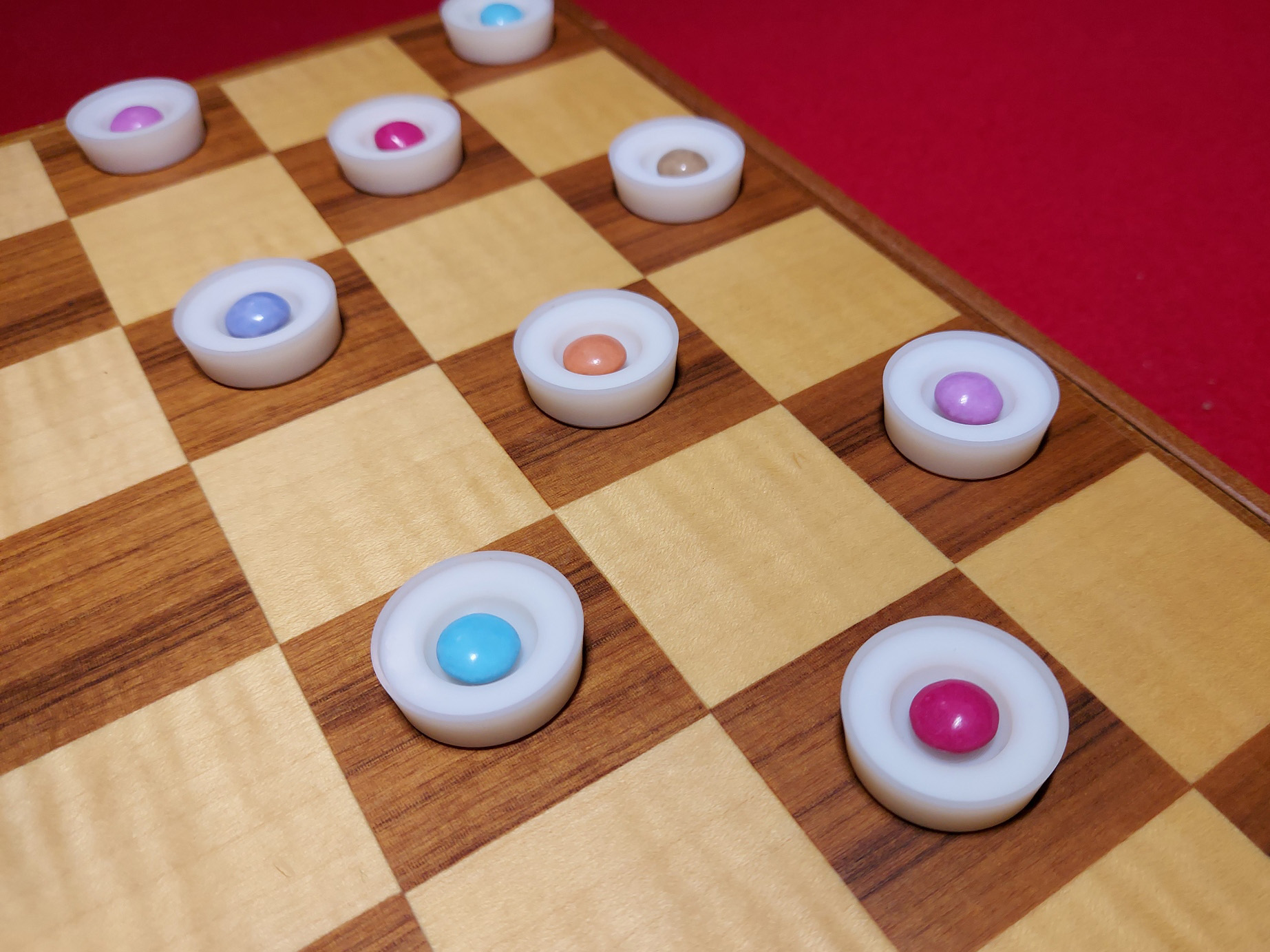 Checkers with Candies by giufini | Download free STL model | Printables.com