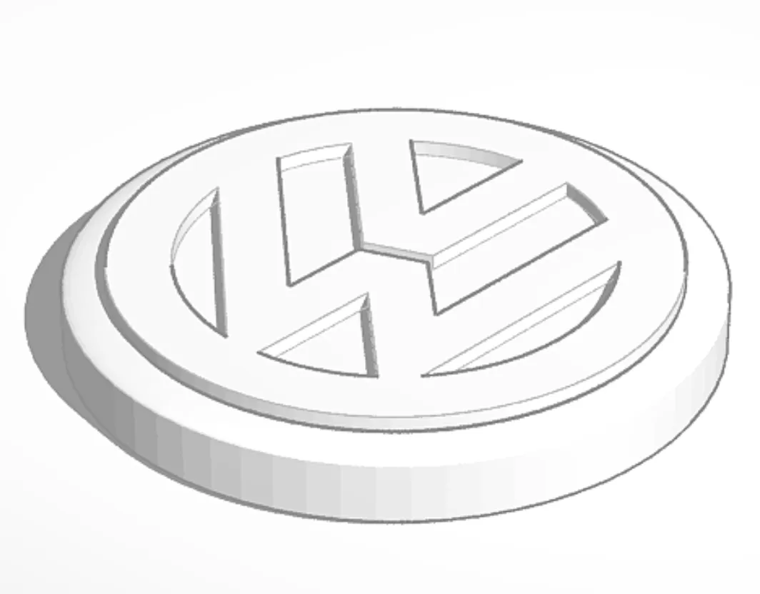 vw logo by Ethan | Download free STL model | Printables.com