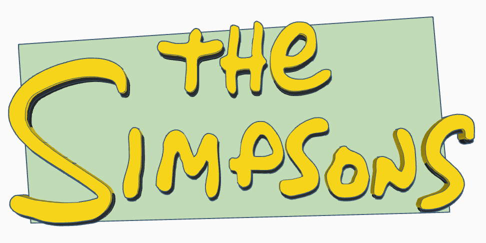 The Simpsons logo by Tadeáš Uhlíř | Download free STL model ...