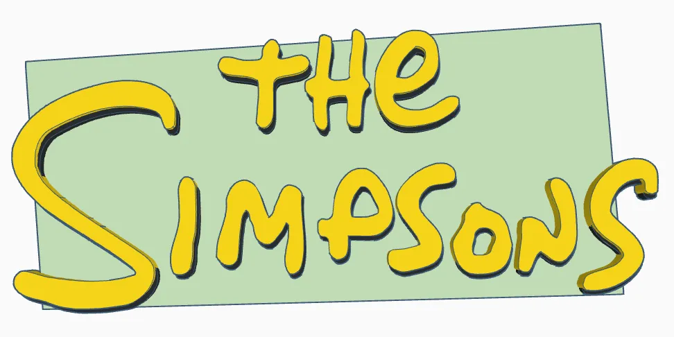 The Simpsons logo by Tadeáš Uhlíř | Download free STL model ...
