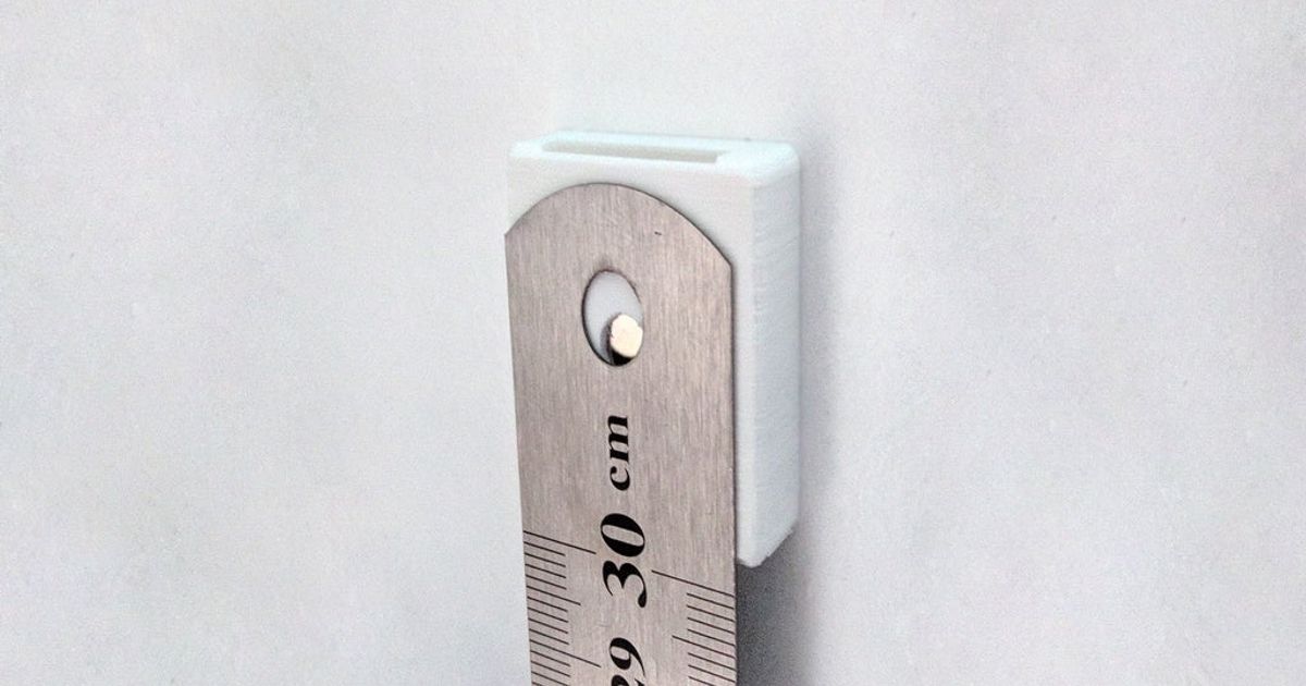 Magnetic Ruler Mount by The3Designer | Download free STL model ...