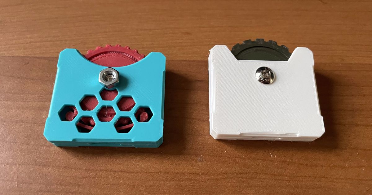 M4x12 Fastener-Secured Fidget Clicker Wheel Case by Thynix | Download ...