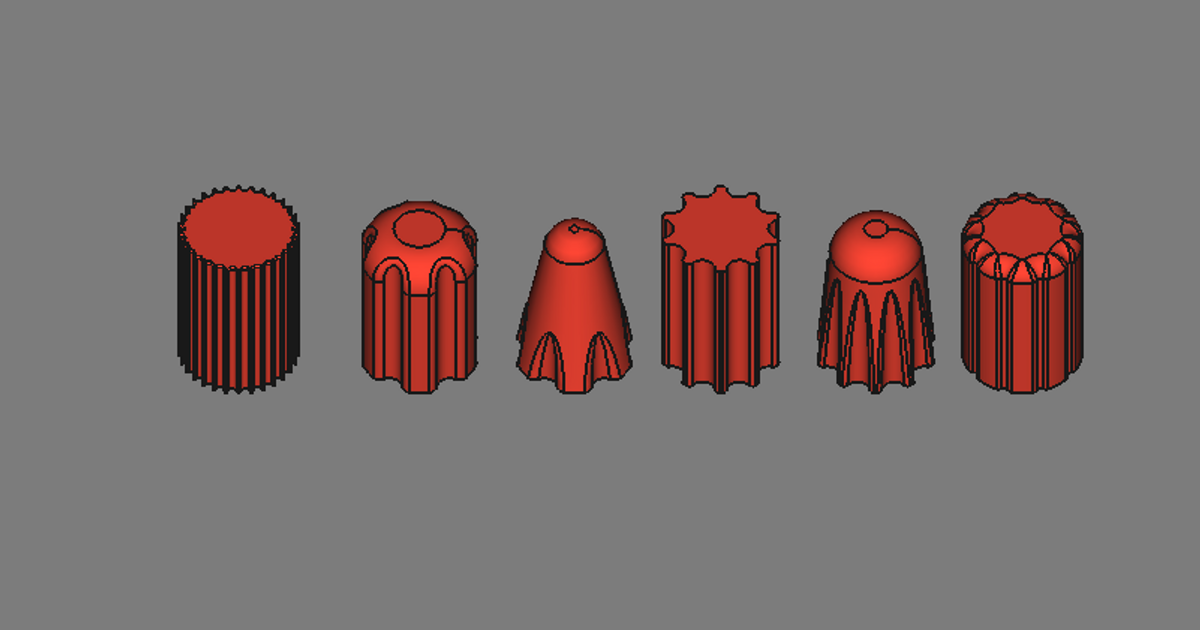 Potentiometer knobs by ICant3DPrint | Download free STL model ...