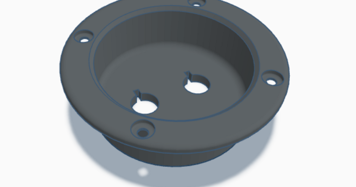 Speaker Terminal Cup - 64mm x 22mm (84mm x 24,5mm total) by EldarHan ...