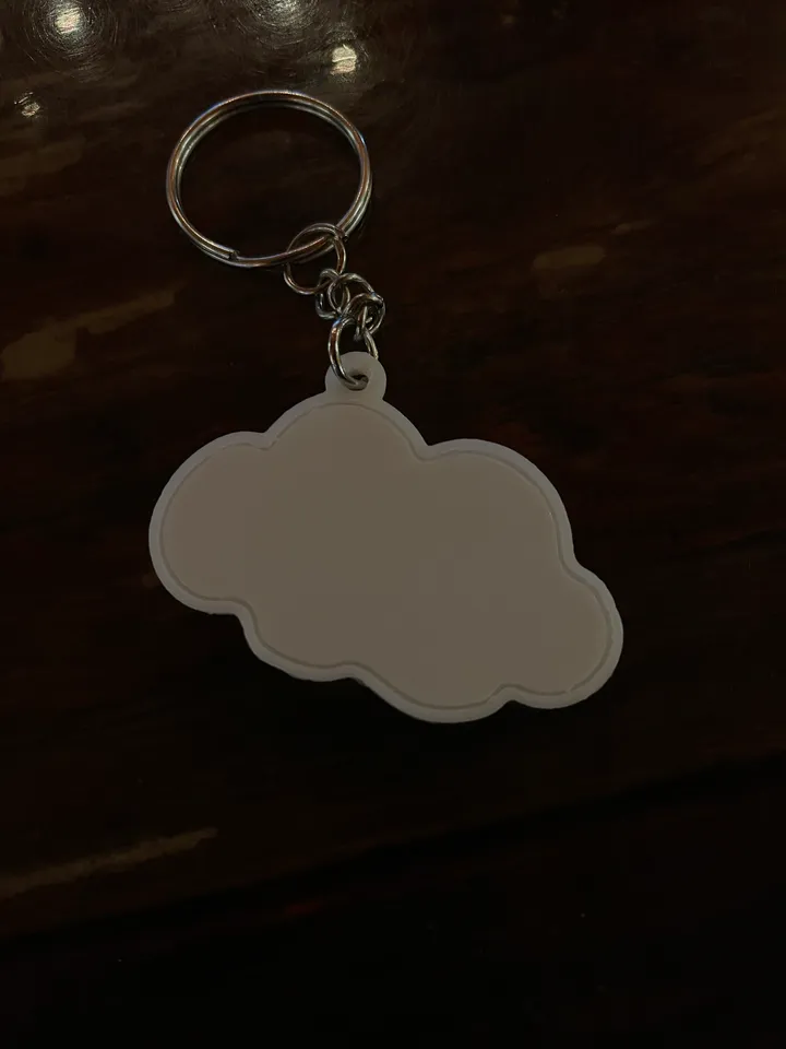 Cloud Keychain by TL Design | Download free STL model | Printables.com