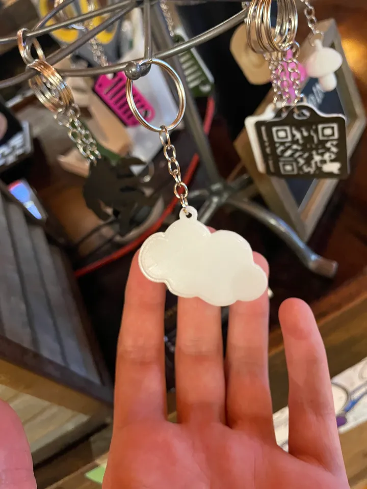 Cloud Keychain by TL Design | Download free STL model | Printables.com