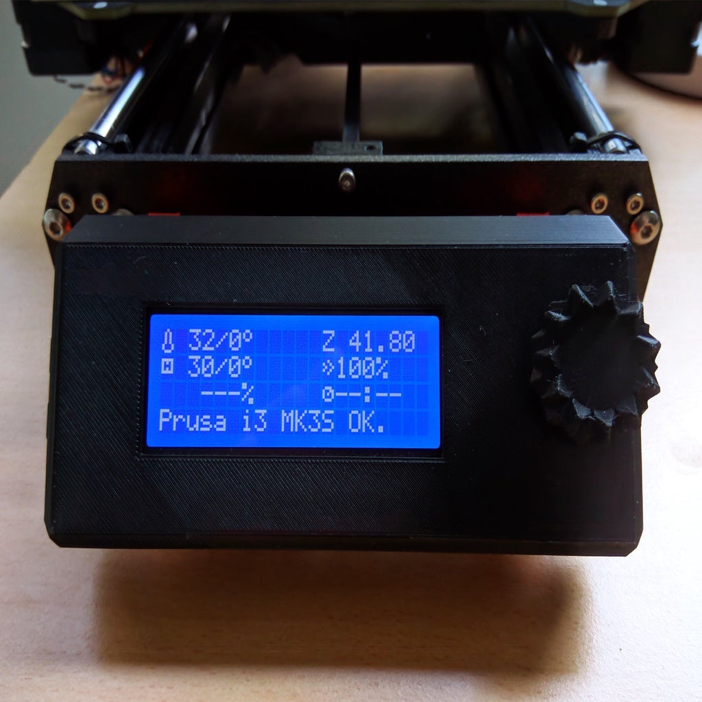 Prusa i3 MK3S LCD Screen Cover von The3Designer | Kostenloses STL ...