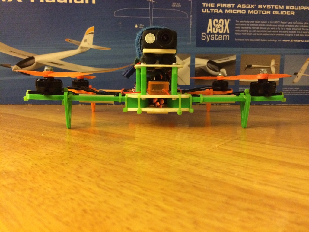 Mini H Quad - 300 size for FPV and Mobius Camera Platform by DMyers | Download free STL model ...