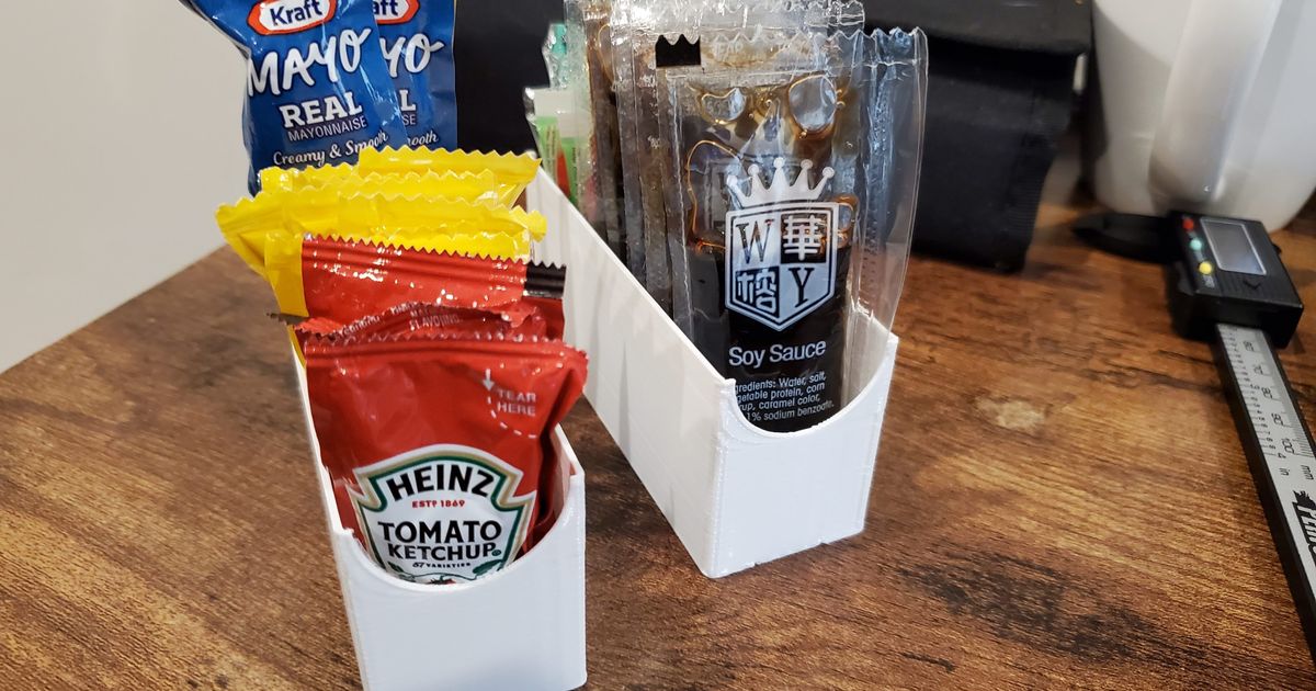 Sauce Packet Bins by metaempire | Download free STL model | Printables.com