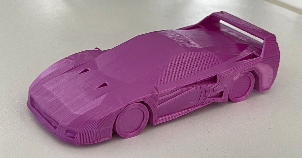Low-Poly Ferrari F40 (Print-in-Place) von CalebTimoteo | Kostenloses ...