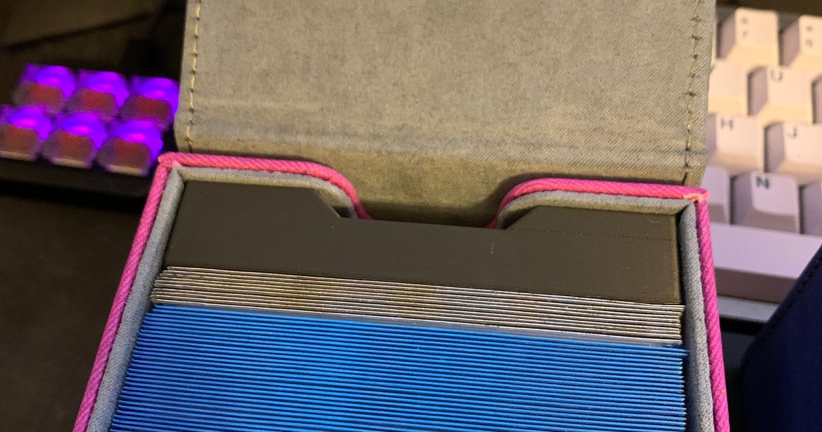 TCG Deck Box Spacer by Versayce | Download free STL model | Printables.com