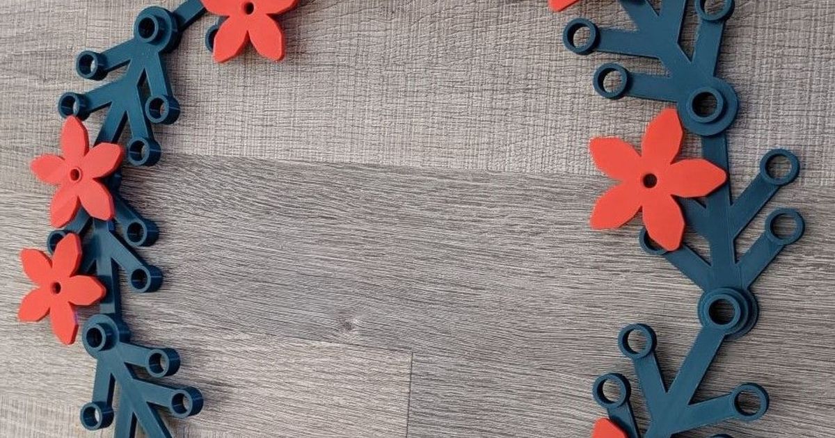 Lego Wreath - Flower por All_Out_of_Plastic | Descargar modelo STL ...